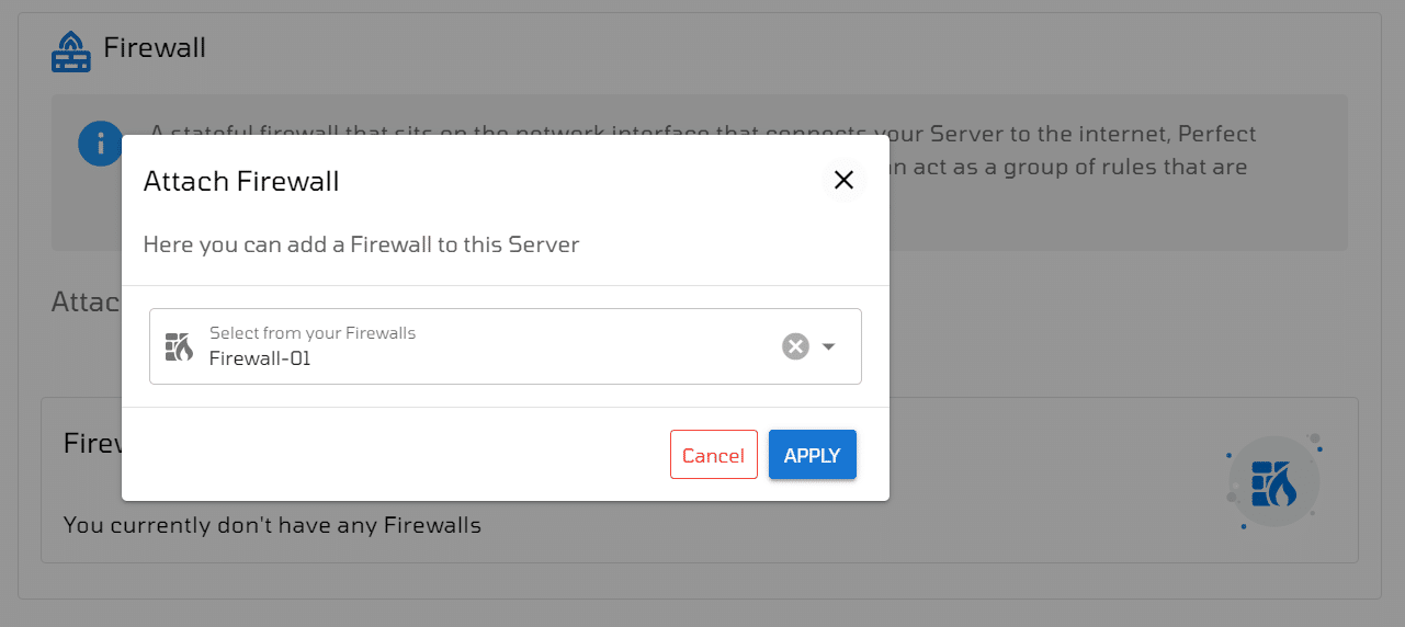 Control Panel – Firewall - VPS Server VPSie Powerful SSD