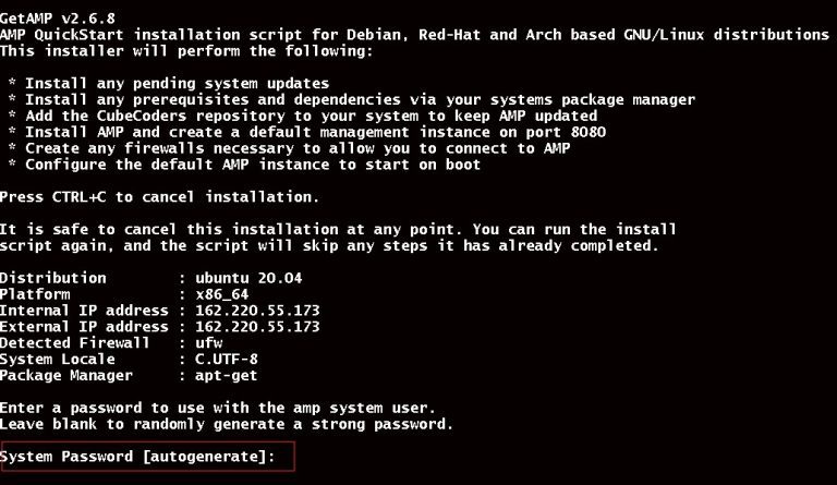 How to install AMP Game Server Management panel on Linux | VPSie tutorials