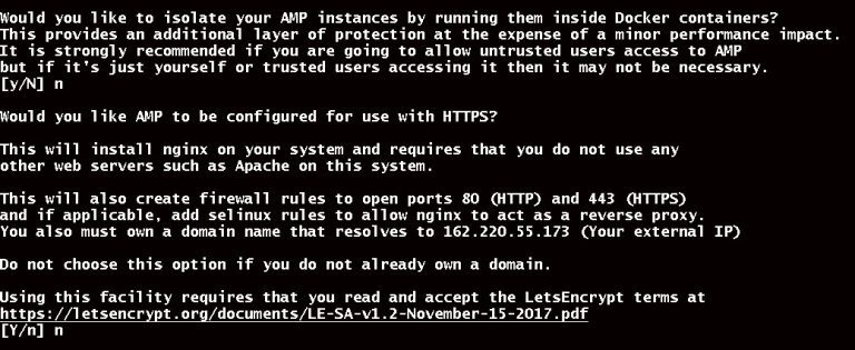How to install AMP Game Server Management panel on Linux | VPSie tutorials