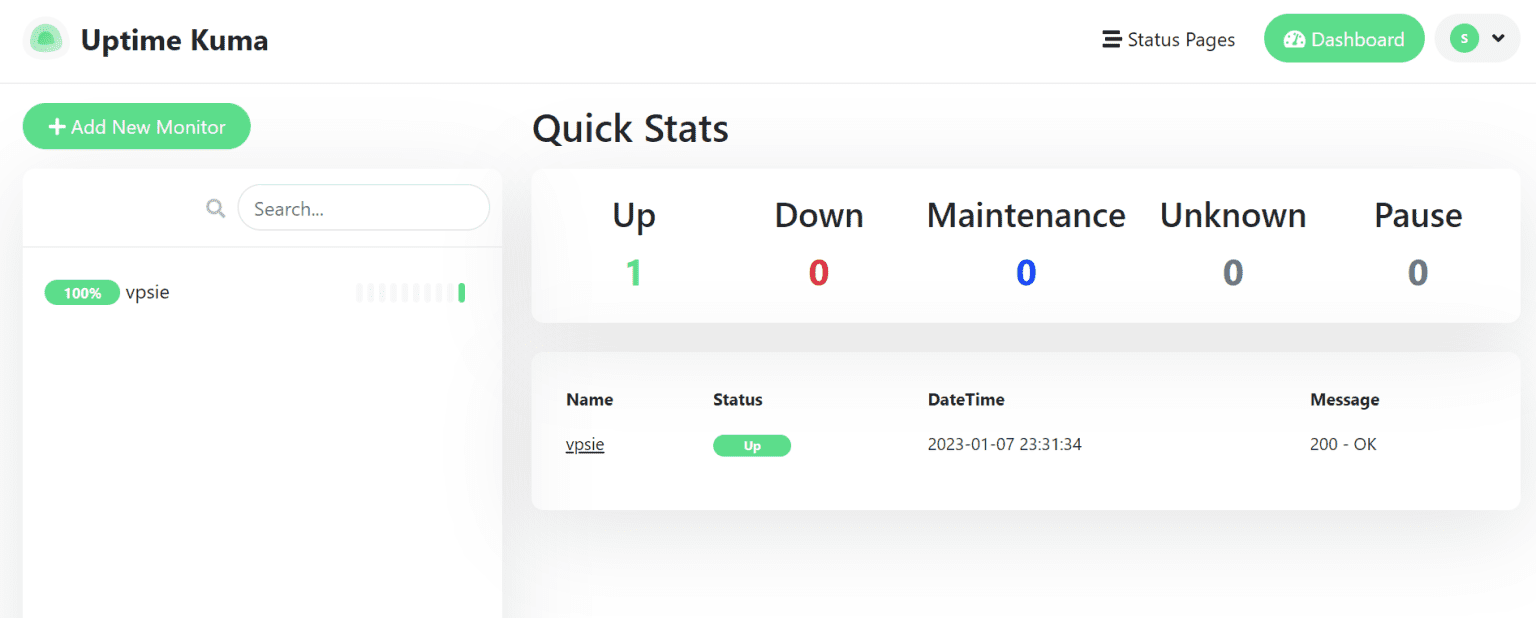 Learn and Install Uptime Kuma on Ubuntu 22.04 LTS | VPSie Tutorials
