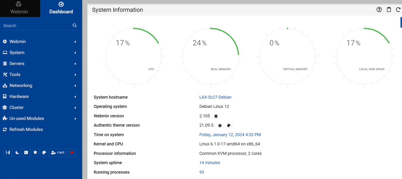 How to Install Webmin on Debian 12 | VPSie Tutorials